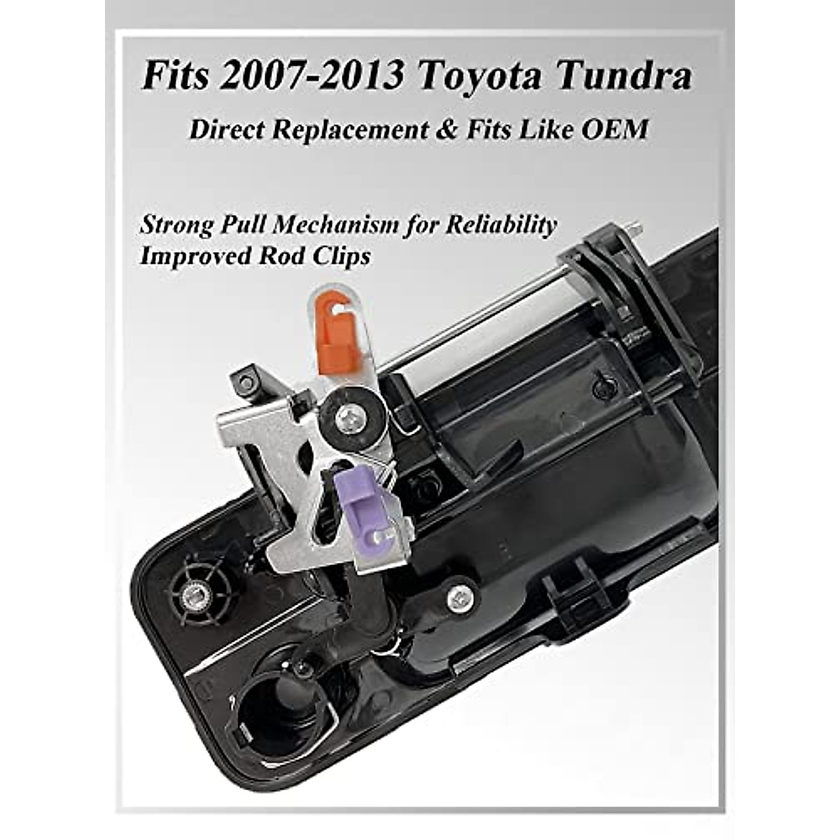 SYOAUTO Tailgate Handle for 2007-2013 Toyota Tundra Liftgate Latch Handle with Keyhole Replaces# 69090-0C040, 690900C040, 81213