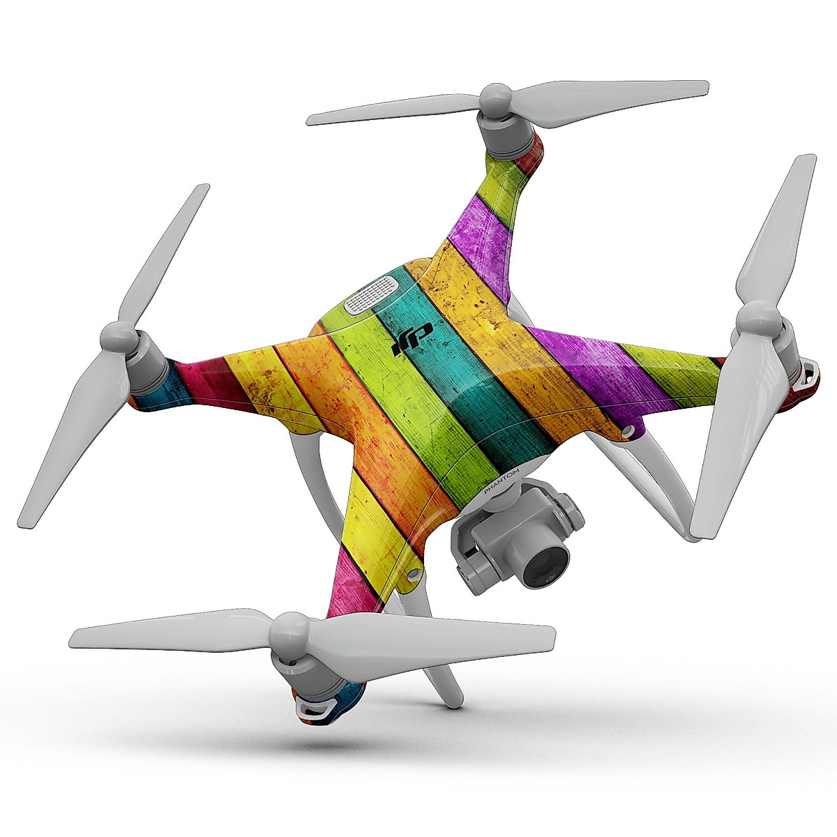 Design Skinz Design Skinz Neon Wood Planks Full-Body Wrap Decal Skin-Kit Compatible with The Drone DJI Phantom 3/Phantom 3 Pro