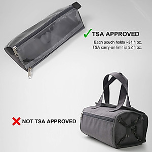 BrigHaus Roll Up Hanging Toiletry Travel Bag for Women & Men - Compact Cosmetic Kit with Hook | Waterproof, TSA Approved Removable Carry On Pouches (Heather Gray)