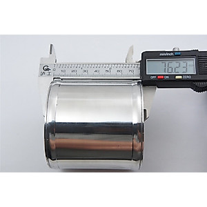 Autobahn88 Aluminum Alloy Hose Joiner Pipe, OD= 2.36" (60mm), L 3" (76mm), Glossy Polished, Includes 2 G-Clamps