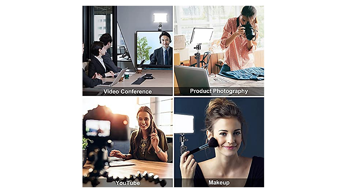 Pro RGB LED Video Lights for Streaming & Photography (2-Pack)