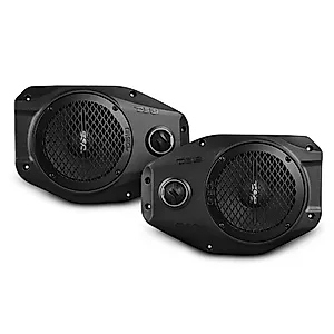 DS18 JL-SB6 Sound Bar Enclosure Upgrade with 6.5" Neodymium Mid-Range and Tweeter Compatible with Jeep Wrangler JL/JLU | Gladiator JT Models 2018-2023 Left and Right Speakers (Pair)