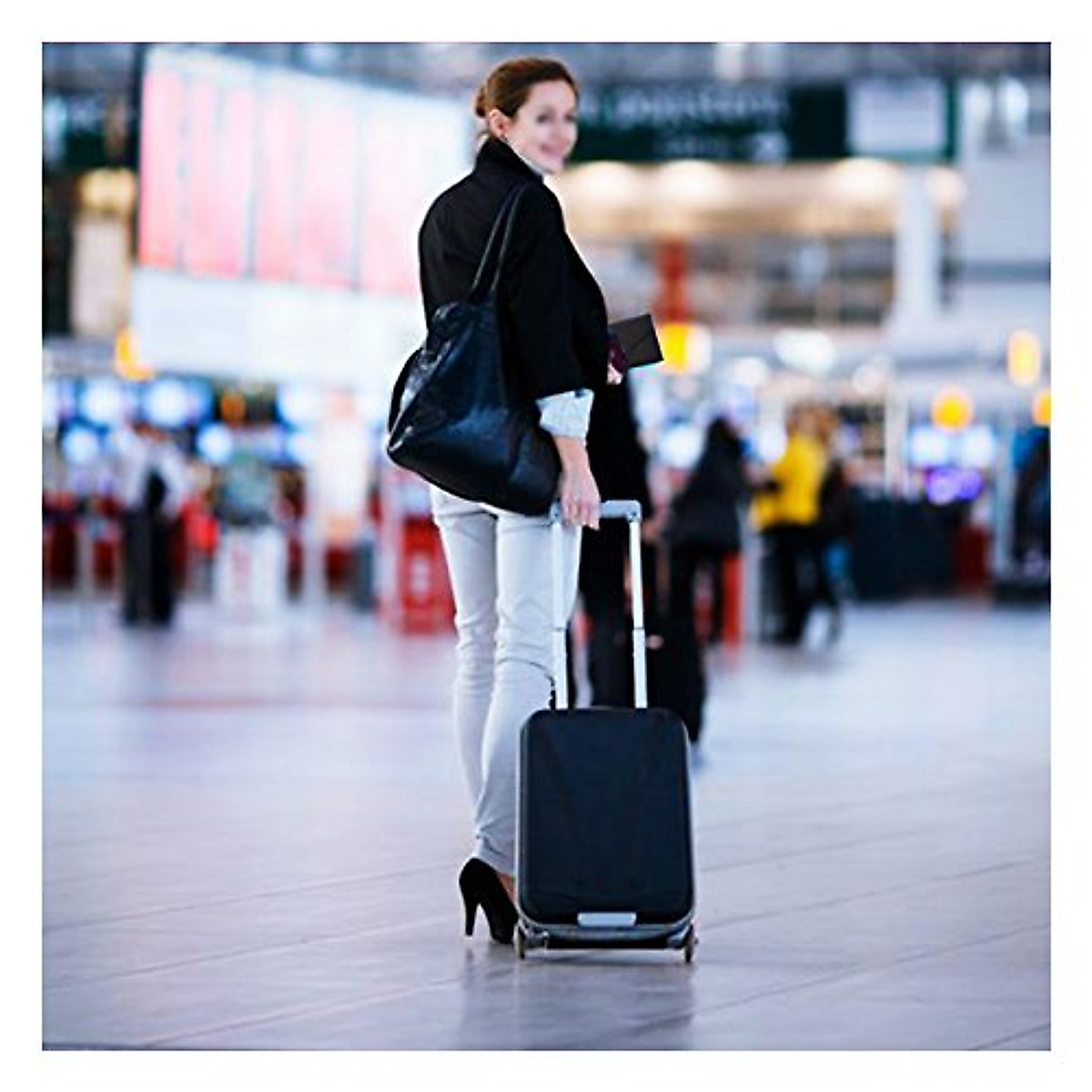 ZOPPEN Multi-purpose Rfid Blocking Travel Passport Wallet (Ver.4) Tri-fold Document Organizer Holder, 1 Black