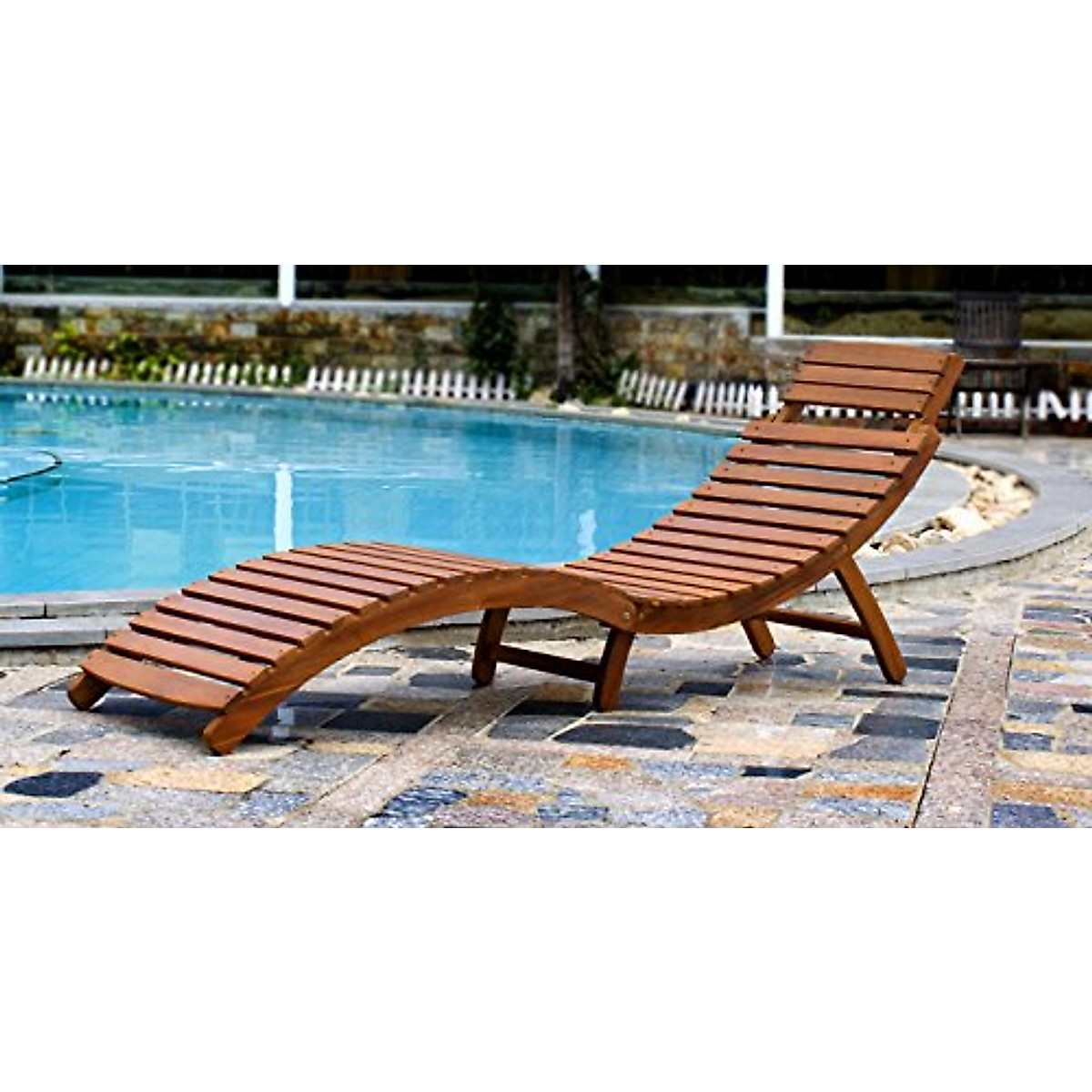 Merry Garden Curved Folding Chaise Lounger