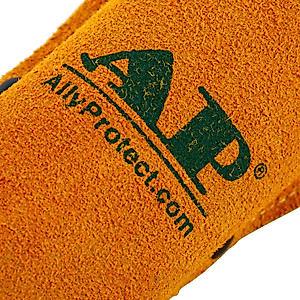 AP AllyProtect.com Flame Retardant split cowhide leather electrodes/welding rod bag (Golden)
