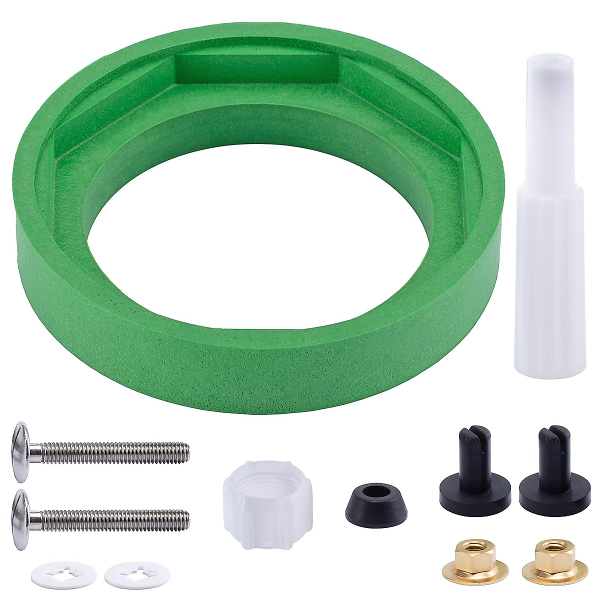 RAINGOWN Toilet Tank to Bowl Gasket Kit for American Standards Toilet Part Champion 4 AS738756-0070A, 3 Inch Toilet Tank Replacement Kit Includes Gasket & Bolt Kit with Handle