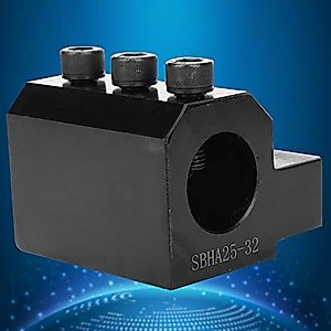 SBHA25,20or25or32 CNC Lathe Inner Diameter Auxiliary Tool Holder Improve Tool Rigidity, Extend Tool Life, Automatically Center Height More Accurately, Fix Center of the Tool,