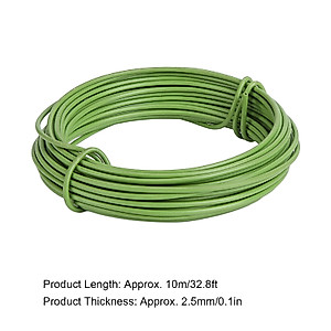 TOPINCN Bonsai Wire, 32.8ft Bonsai Wire Coated Flower Art Soft Iron Wire Handmade Easy to Bend DIY Household Gardening Supplies