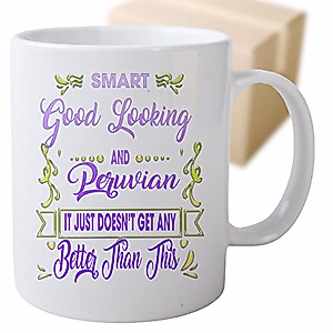 Garod Soleil Coffee Mug Smart Good and Peruvian Funny Gifts for Men Women Coworker Family Lover Special Gifts for Birthday Christmas Funny Gifts Presents Gifts 925977