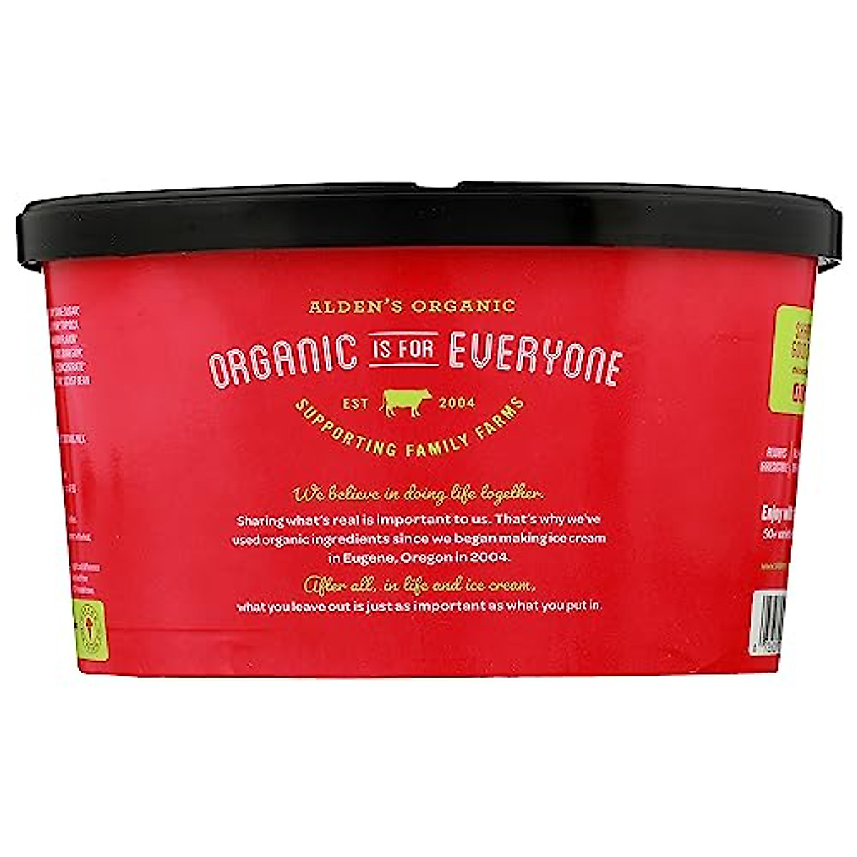 Alden's, Organic Strawberry Ice Cream, 48 oz (Frozen)