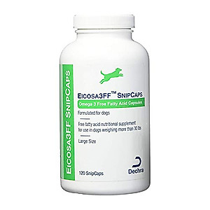 Dechra Eicosa3FF SnipCaps (Large), for Dogs Over 30lbs, 120 Count