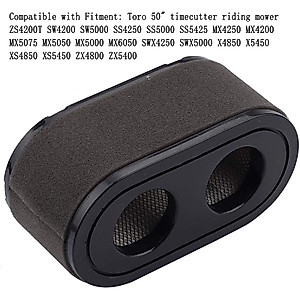 Drblawi Compatible with 127-9252 136-7806 Air Filter with 120-4276 Oil Filter for Toro 42" 50" Timecutter Riding Mower ZS4200T SW4200 SW5000 SS5000 SS5425 MX4250 MX4200 74657 74675 74676 74680 74797