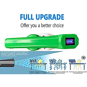 Intelligent Electrostatic Sprayer, 360 Cover ULV Atomizer, Cordless Sanitizer Sprayer with Adjustable Particle Size, Disinfectant Mini Fogger Machine for Touchless Sanitization, Plant Water Mister