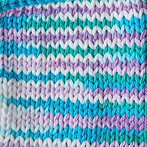 Lily Sugar'n Cream Super Size Ombres Yarn, 3 oz, Beach Ball Blue, 1 Ball