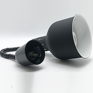 KOUWO Hanging Food Heat Lamp Buffet Food Warmer Light Heating Lamp for Food Commercial (Black)