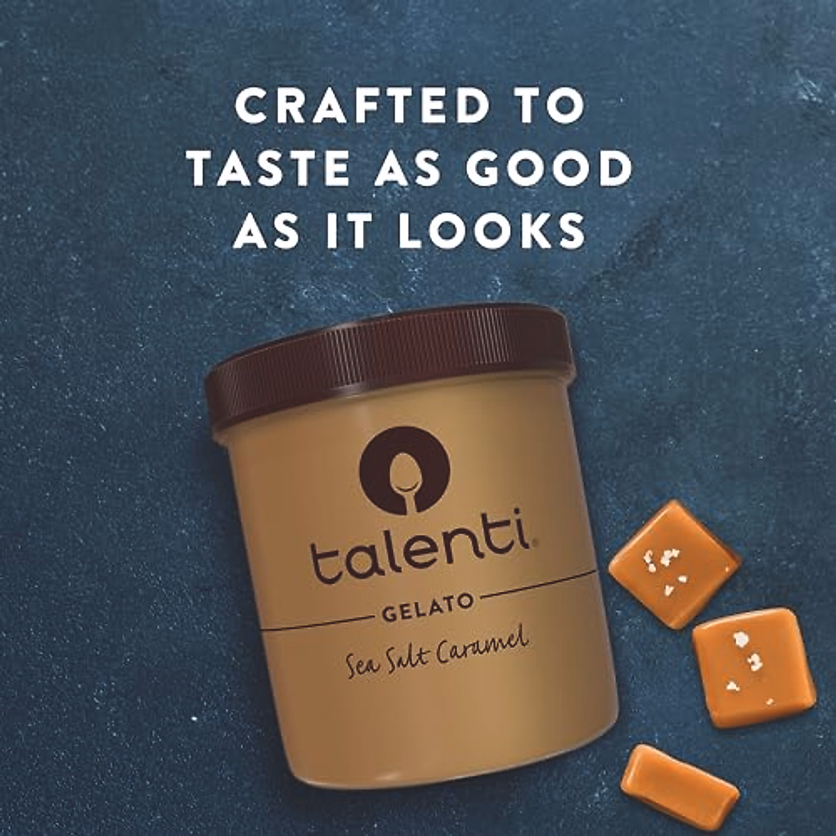 Talenti Gelato For a Delicious Frozen Dessert Sea Salt Caramel Made with Real Ingredients 1 pint