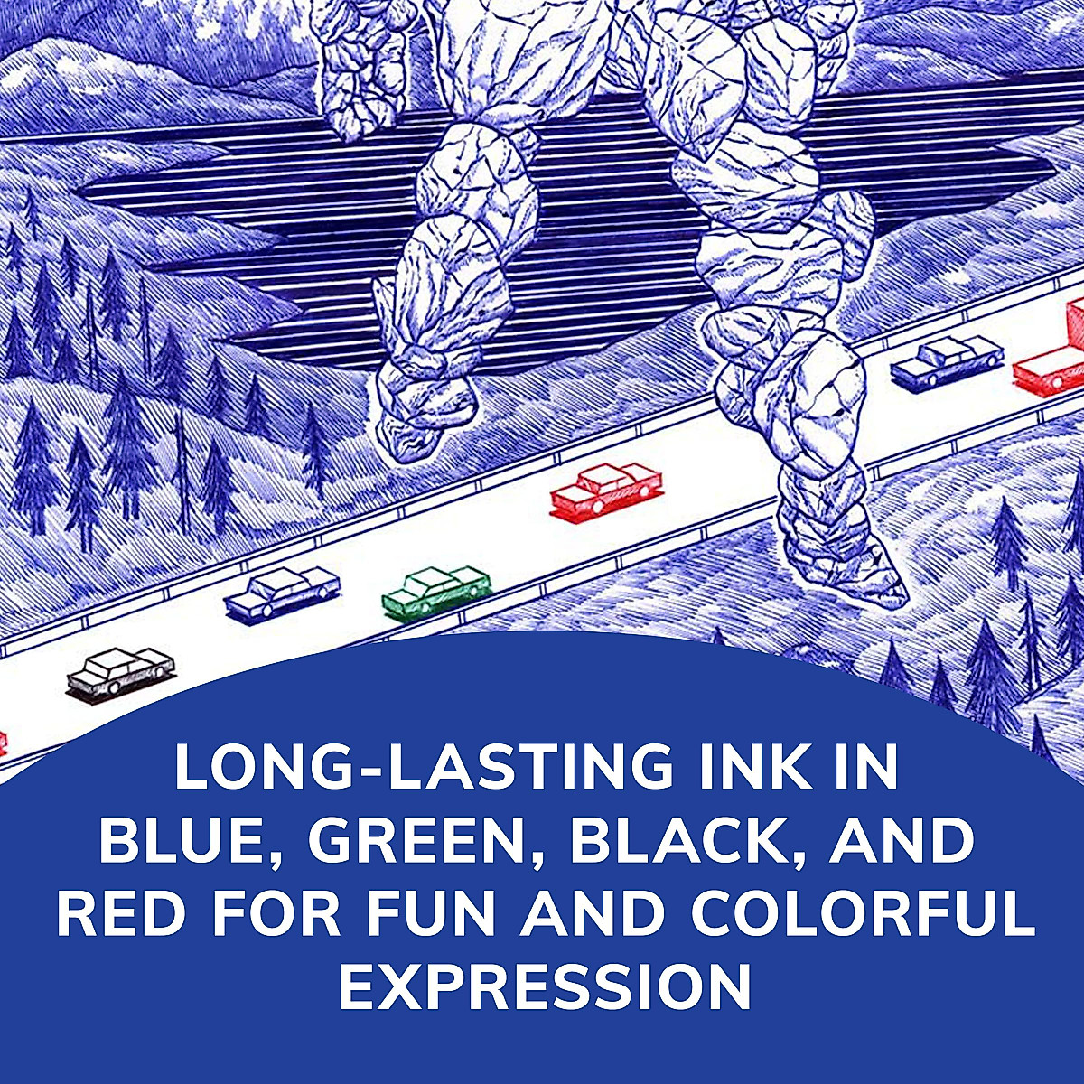 BIC 4-Color Original Retractable Ball Pens, Medium Point (1.0mm), 12-Count Pack, Retractable Ball Pen With Long-Lasting Ink