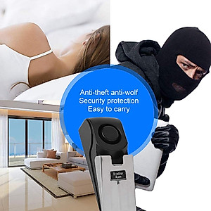 Sonew 120dB Wedge Shaped Door Stop Alarm Home Travel Security System Alert Burglar (Not Included Battery)