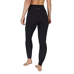 Yogalicious High Waist Ultra Soft Lightweight Leggings - High Rise Yoga Pants - Black Nude Tech 28" - Small