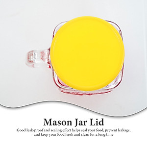 10pcs Plastic Jars Lids Reusable Covers Jar Supplies Sealed Bottle Covers Jar Lids Wide Mouth Bottle Lids Jar Lid Wide Mouth Sealing Jar Covers Vjars Lids