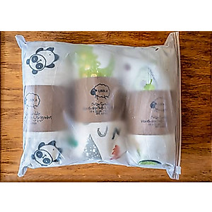 100% Organic Cotton Unisex Muslin Swaddle Blanket for Baby 3 Pack Hypoallergenic Breathable Baby Essentials Registry