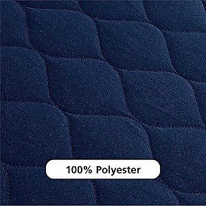 DHP Dana 6 Inch Quilted Twin Mattress with Removable Cover and Thermobonded Polyester Fill, Blue