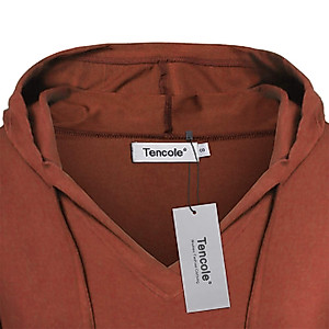 Tencole Tunic Tops for Women Loose Fit Dressy,Womens Hoodies Pullover Oversized Sweatshirt for Women Casual Long Sleeve Womens Tops Fall Outfits V Neck Halloween Orange 2XL