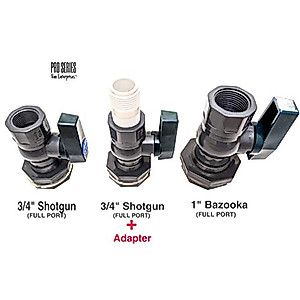 Van Enterprises Rain Barrel Spigot Kit - 3/4" PVC Full Port Ball Valve with Bulkhead Fitting +Hose Adapter