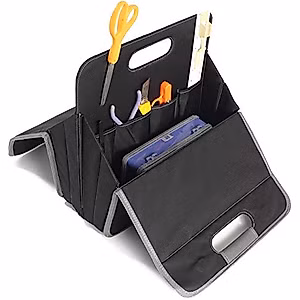 Earthwise XLarge Jumbo Foldable Arts & Crafts Deluxe Storage Bag Collapsible Caddy Hobby & Tool Organizer Tote for Sewing, Crafting, Quilting Knitting Art Supplies