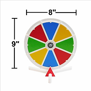 8 Inch Dry Erase Desktop Prize Wheel