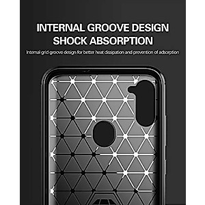 Galaxy A11 case,Samsung A11 case,with HD Screen Protector,MAIKEZI Soft TPU Slim Fashion Non-Slip Protective Phone Case Cover for Samsung Galaxy A11(Black Brushed TPU)