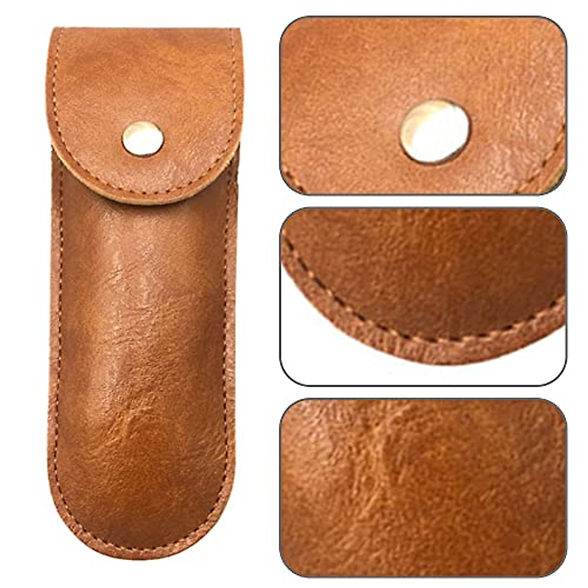 Wine Corkscrew Storage Bag Leather Wine Bottle Opener Storage Case Protective Bottle Opener Carry Case for Bartenders Barmans Waiters and More