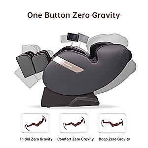 Real Relax 2025 Massage Chair of Dual-core S Track, Full Body Massage Recliner of Zero Gravity with APP Control, Black