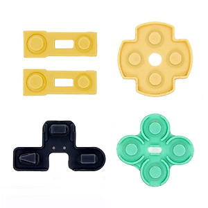 OSTENT Conductive Rubber Contact Pad Button D-Pad for Sony PS2 Controller - Pack of 10