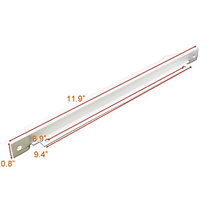X-Haibei RV Screen Door Slide 12 inch Panel with Handle Slide Stop Set White for Travel Trailer Camper Motor Home