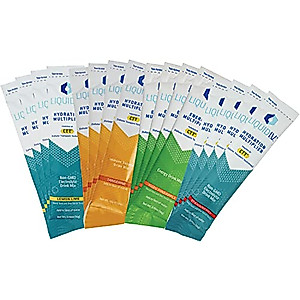 Niro Hydration Multiplier Liquid IV | 16 Pack | 4 Strawberry, 4 Lemon Lime, 4 Tangerine, and 4 Yuzu Pineapple Assortment