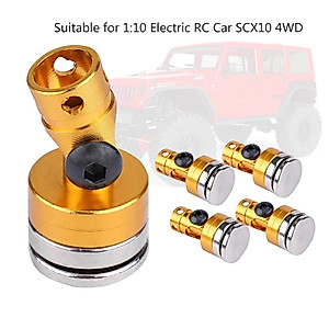 Body Shell Mount Column, Magnetic Post Mount, Body RC Car Magnetic Shell Post 4Pcs Model Car Body Post Mount for SCX10 4WD 1:10(Yellow)