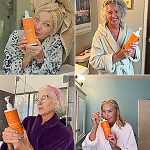 Hair Shampoo for Women & Men | Sulfate Free Shampoo with Japanese Persimmon Formula Eliminates Hair Odor & Hydrates Dry Hair | 13.5 oz