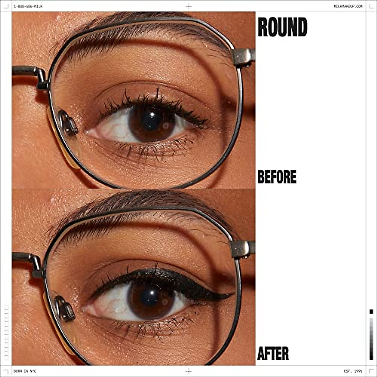 MILK Makeup KUSH Liquid Eyeliner - Waterproof, Smudge Proof, Long Lasting - Vegan, 0.03 Fl Oz