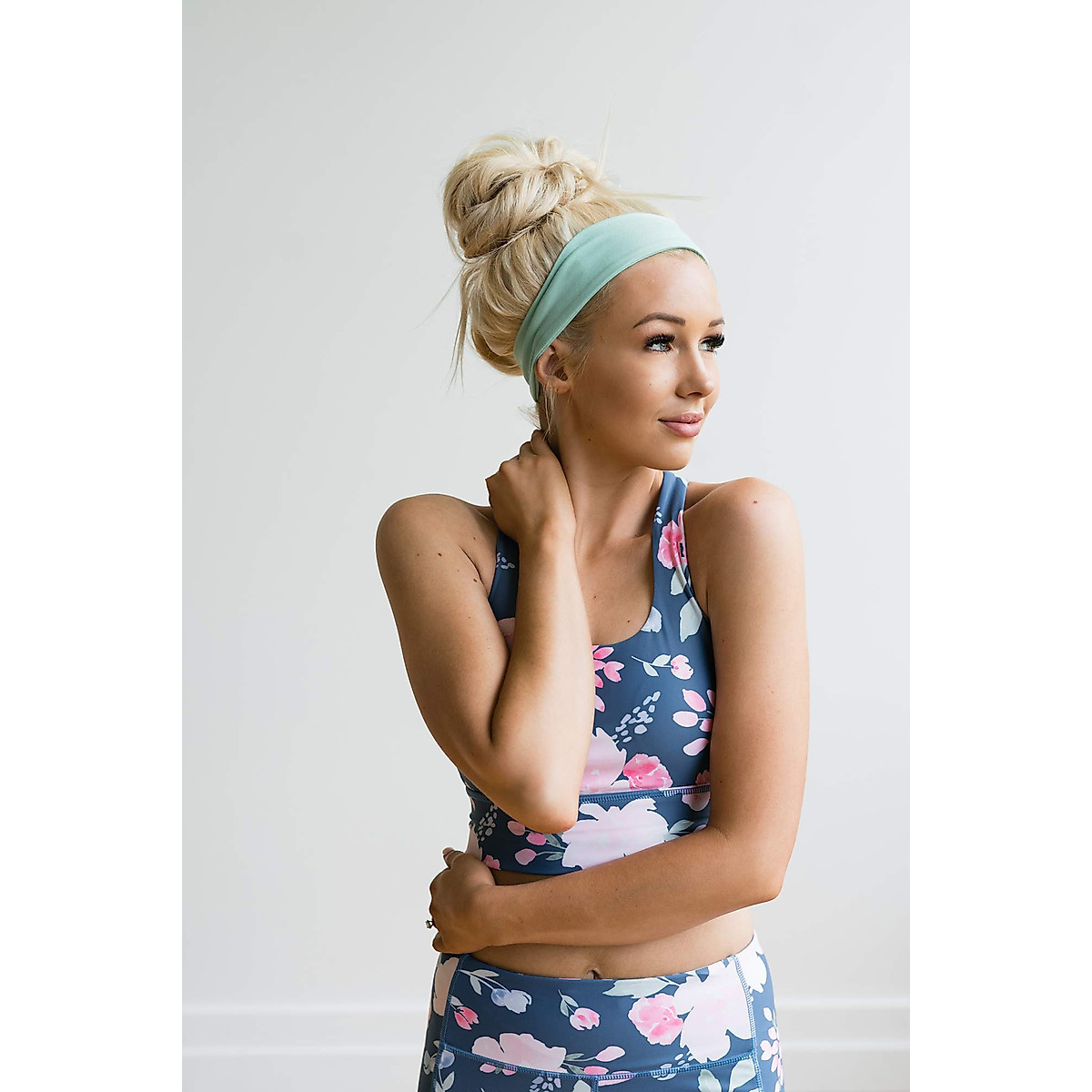 Maven Thread Women's 2" Wide Non Slip Sweat-Wicking Headband for Exercise and Yoga, 2-Pack (Refresh)