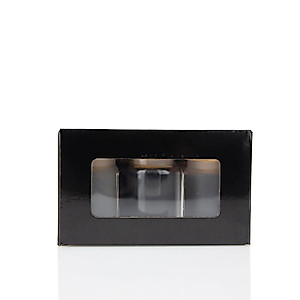 Hogg Mini Tumbler 6 Pack - 3oz Tumbler Shot Glass (Matte and Clear Glass), Sublimation Shot Glasses with Lids, 3 oz Shot Glasses, Mini Tumblers with Lids and Straws, Sublimation Shot Glass Blanks