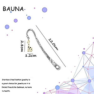 BUANA Animal Giraffe Bookmark Giraffe Page Marker for Reading Lovers Animal Lovers Writers Students Book Club Gifts Graduation Gifts (Animal Giraffe Bookmark)