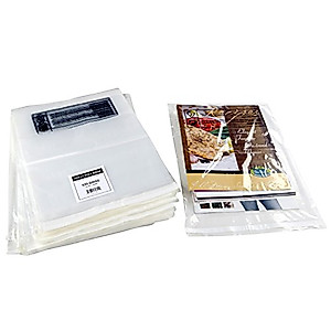 Holly Poly Bags - 400 Industrial Strong Clear Poly Bag Combo Set - 100 Bags Per Size - 6x9, 8x10, 9x12, 11x14 - Super Strong Seal with Suffocation Warning