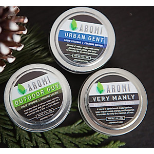 Aromi Solid Cologne | Woodsy, Earthy Men's Fragrance, Pine, Spruce, and Cedar Scent, Vegan, Cruelty-free, Father's Day Gift, Alcohol-Free (Outdoor Guy)