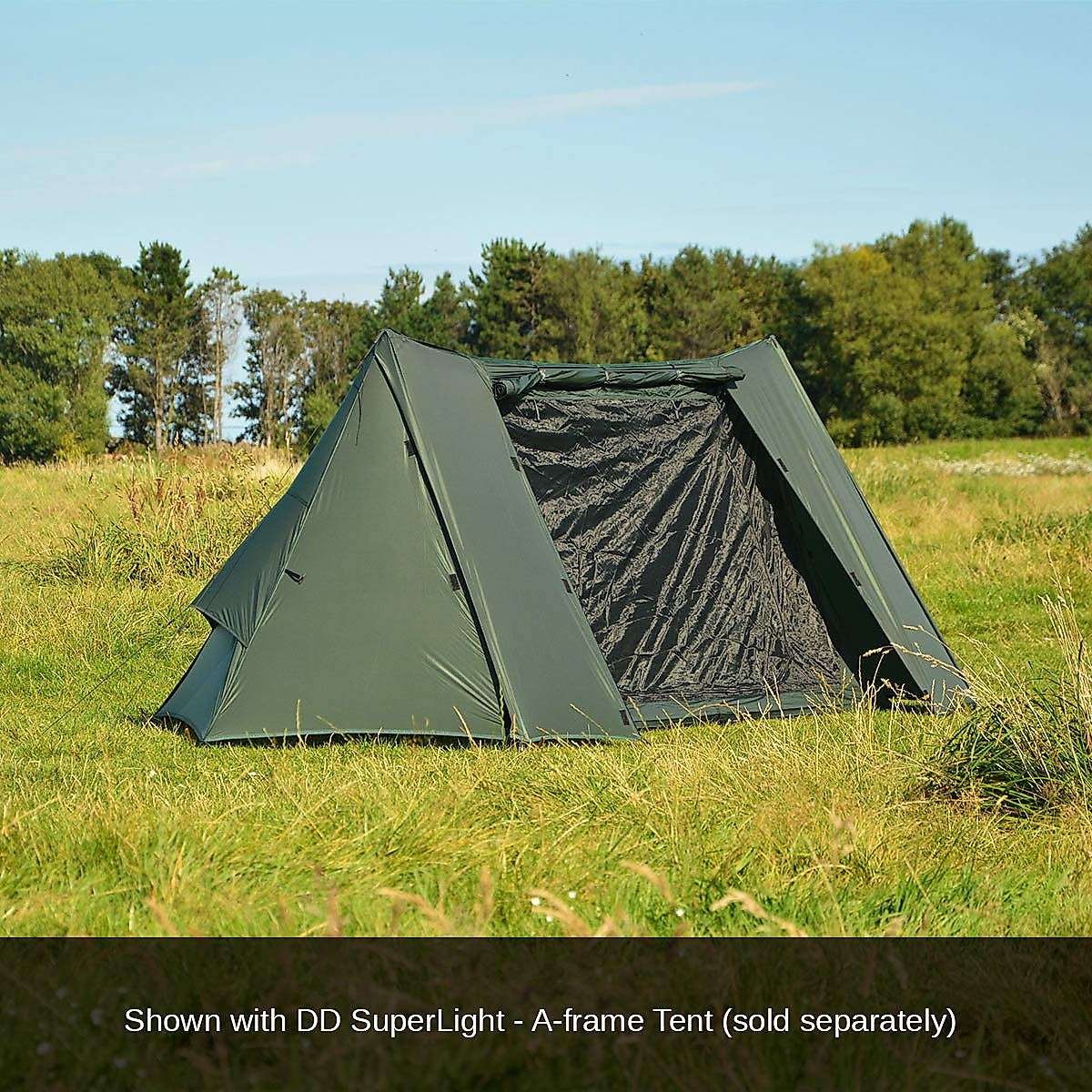 DD Hammocks - DD SuperLight A-Frame Mesh Tent: Ultralight 2 Person Insect Proof Tent, Compact and Portable Mosquito Net for Hiking Camping and Adventure Sports