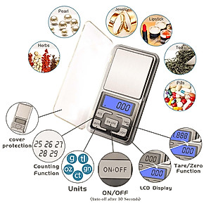 Funshowcase Mini Electronic Scale for Resin Epoxy Measuring
