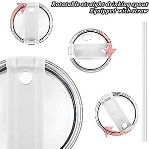 WENJING 40 oz Insulated Travel Mug, Stainless Steel Insulated Tumblers with Handle, Travel Mug for Hot and Cold Beverages, Sealed Stainless Steel Mug with straw & lid