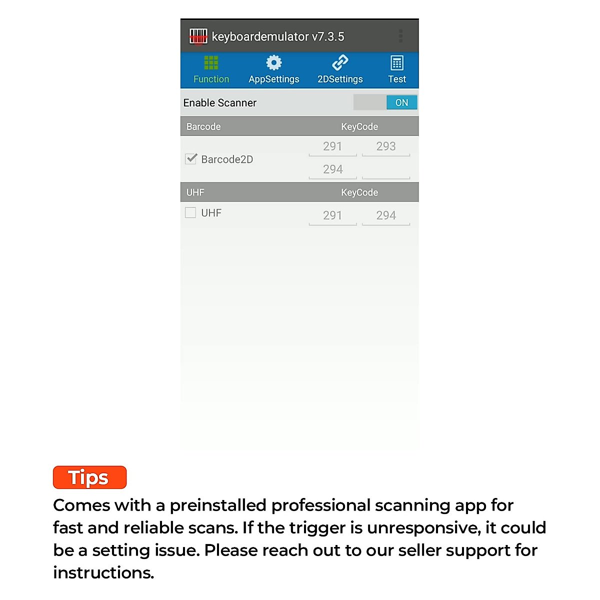 MUNBYN 2024 Android Barcode Scanner with Pistol Grip, Equip with Honeywell N6703 Scanner Engine, 5.5" Screen, Android 11 Wireless Mobile Computer Handheld, 4+64GB, Inventory Scanner with Software