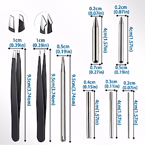 EuTengHao 20Pcs 3D Metal Model Kit Professional Metal Puzzle Tool Set for DIY 3D Metal Jigsaw Puzzles with Tab Edge Cone Shape Bending Assist Tools Nozzle Nose Pliers Tweezers Files Carving Knives