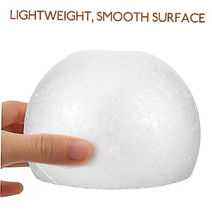 Parliky Spherical Cake Mold Foam Cake Mold Dummy Cake Rounds Polystyrene Cake Dummies Sphere Mold Cake Display Cake Dummy Doll Cake Mould Blocks White Accessories Multifunction to Rotate